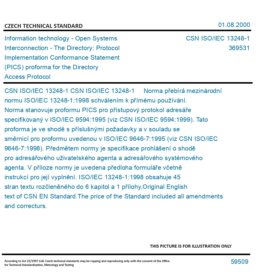 CSN ISO IEC 13248 1 Information Technology Open Systems
