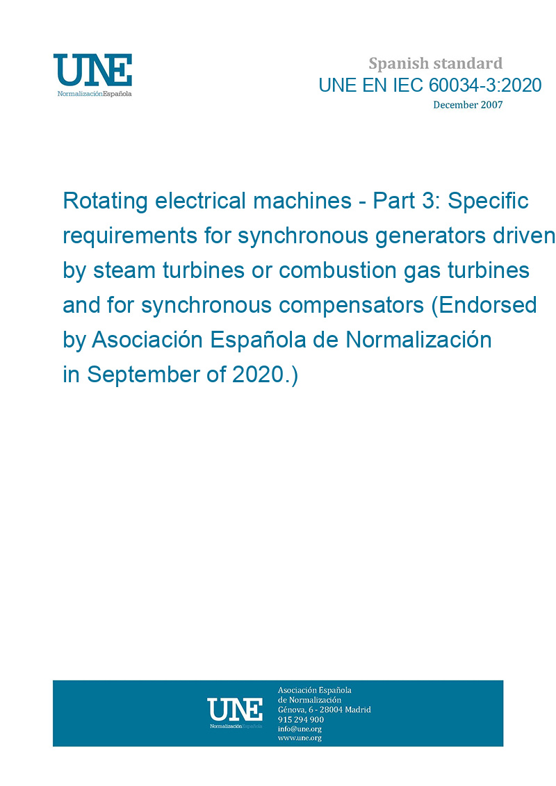 IEC 60034-3:2020 Rotating Electrical Machines Part 3:, 40% OFF