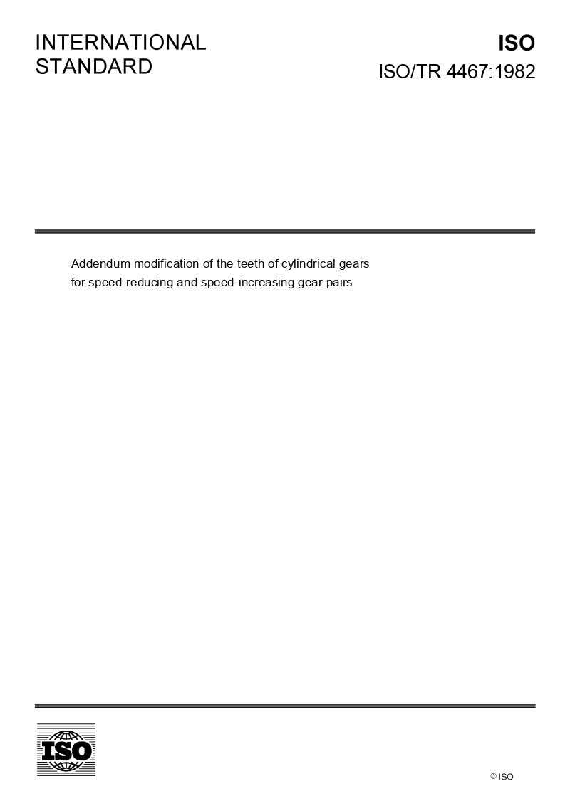 ISO/TR 4467:1982