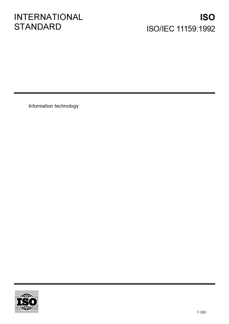 ISO/IEC 11159:1992