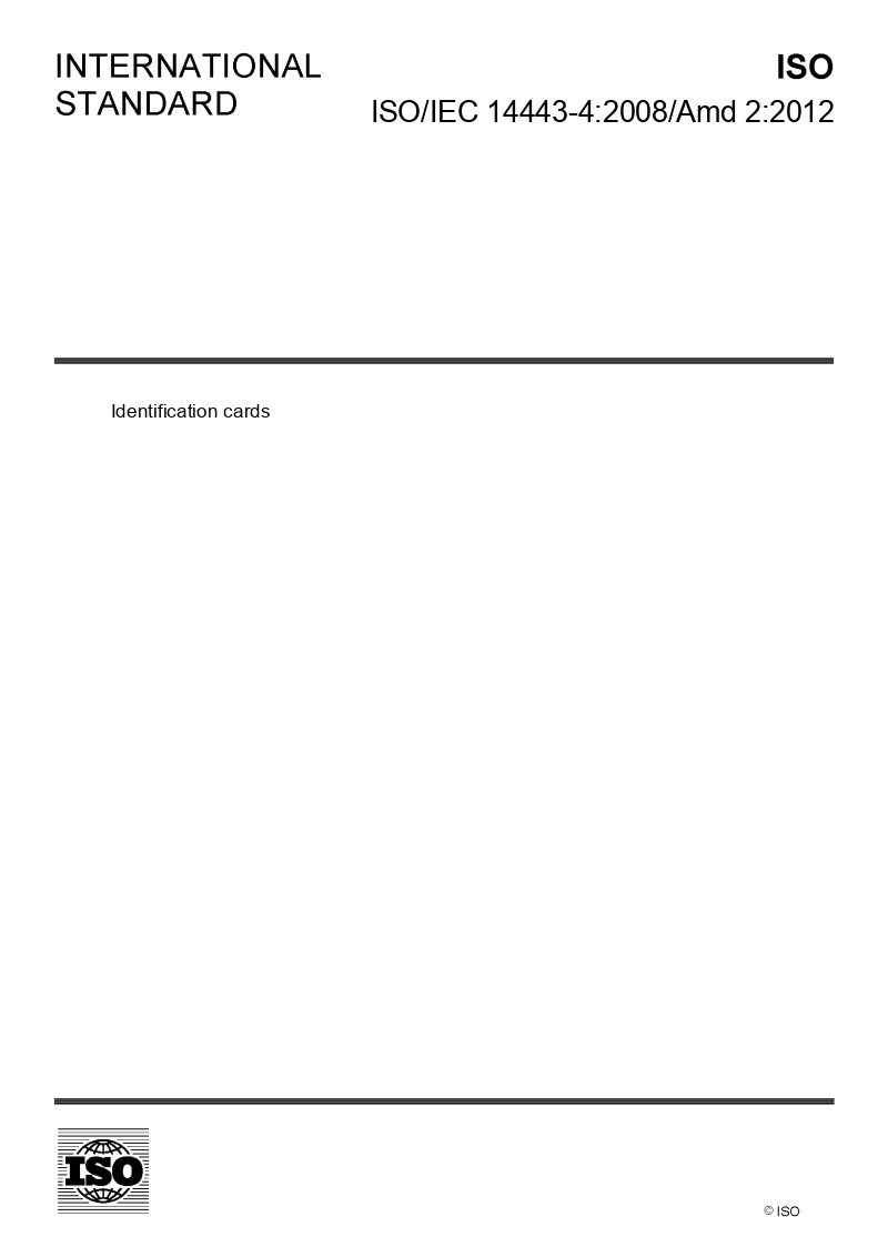 ISO/IEC 14443-4:2008/Amd 2:2012
