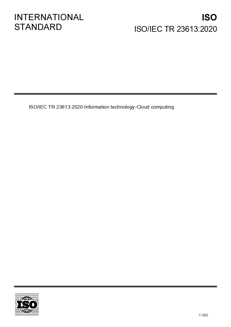 ISO/IEC TR 23613:2020