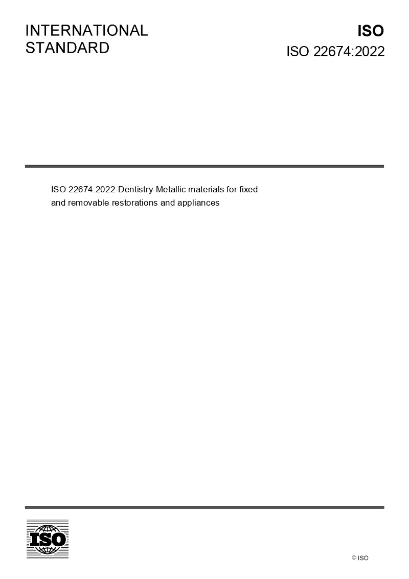 ISO 22674:2022