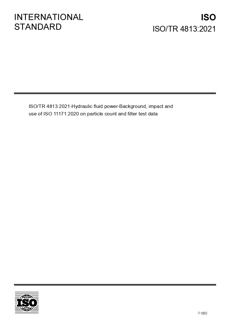 ISO/TR 4813:2021
