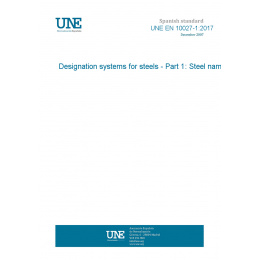 UNE EN 10027-1:2017 Designation systems for steels - Part 1: Steel ...