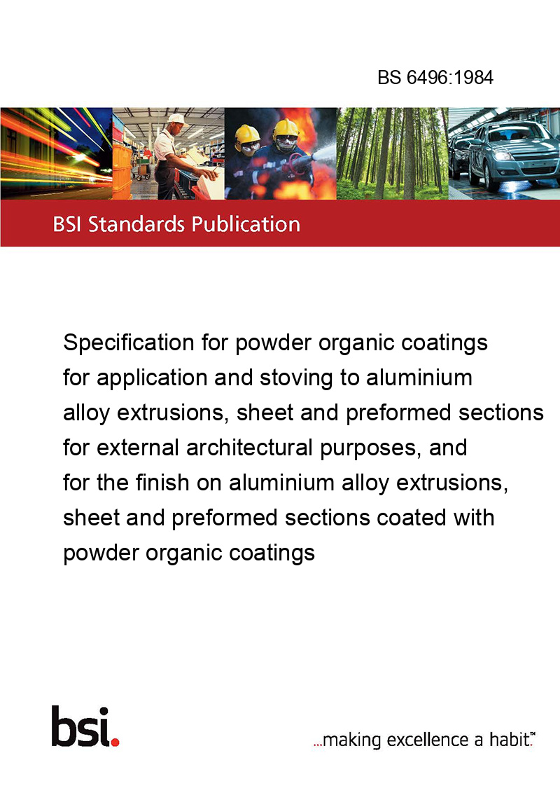 BS 6496:1984 Specification for powder organic coatings for application ...