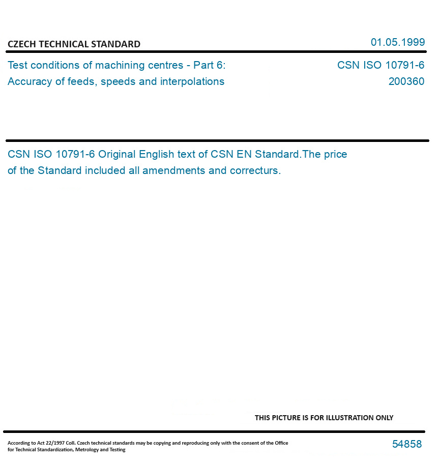 CSN ISO 10791-6 - Test conditions of machining centres - Part 6 ...