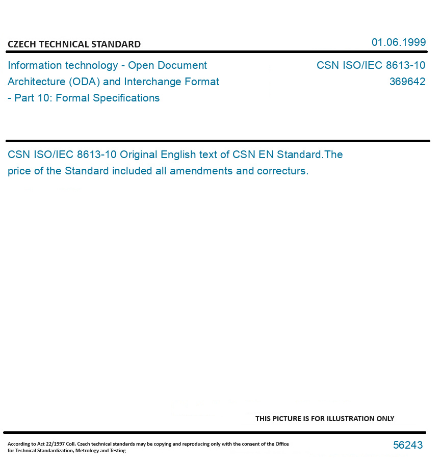 CSN ISO/IEC 8613-10 - Information technology - Open Document ...