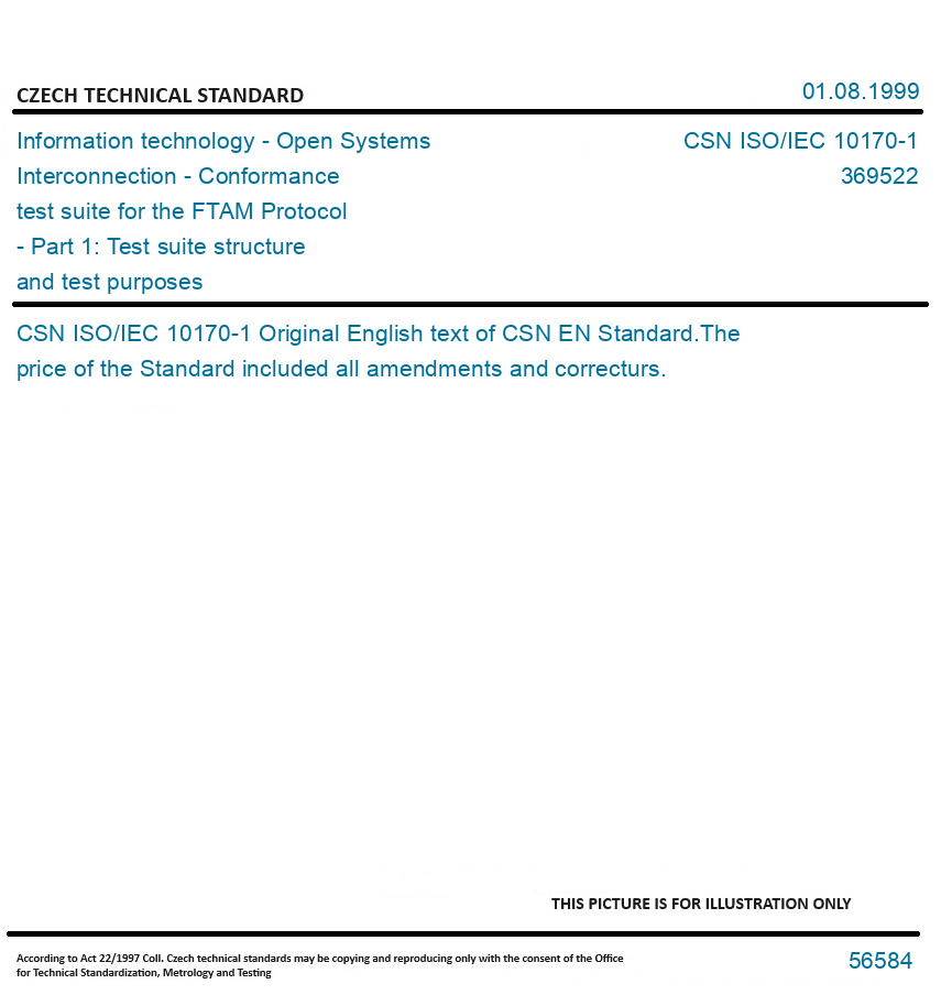 CSN ISO/IEC 10170-1 - Information technology - Open Systems ...