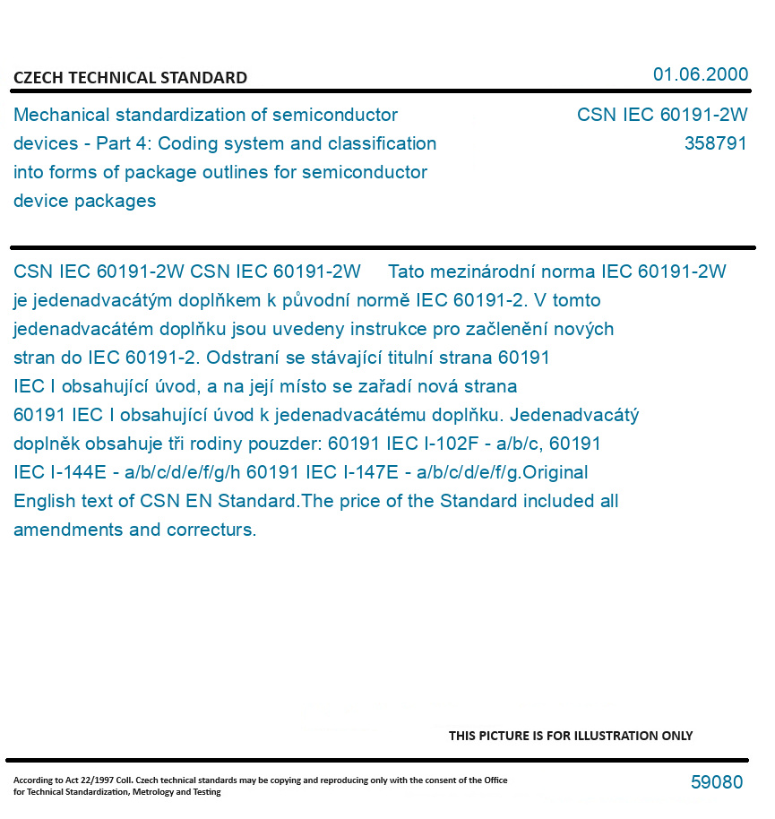 CSN IEC 60191-2W - Mechanical standardization of semiconductor devices ...