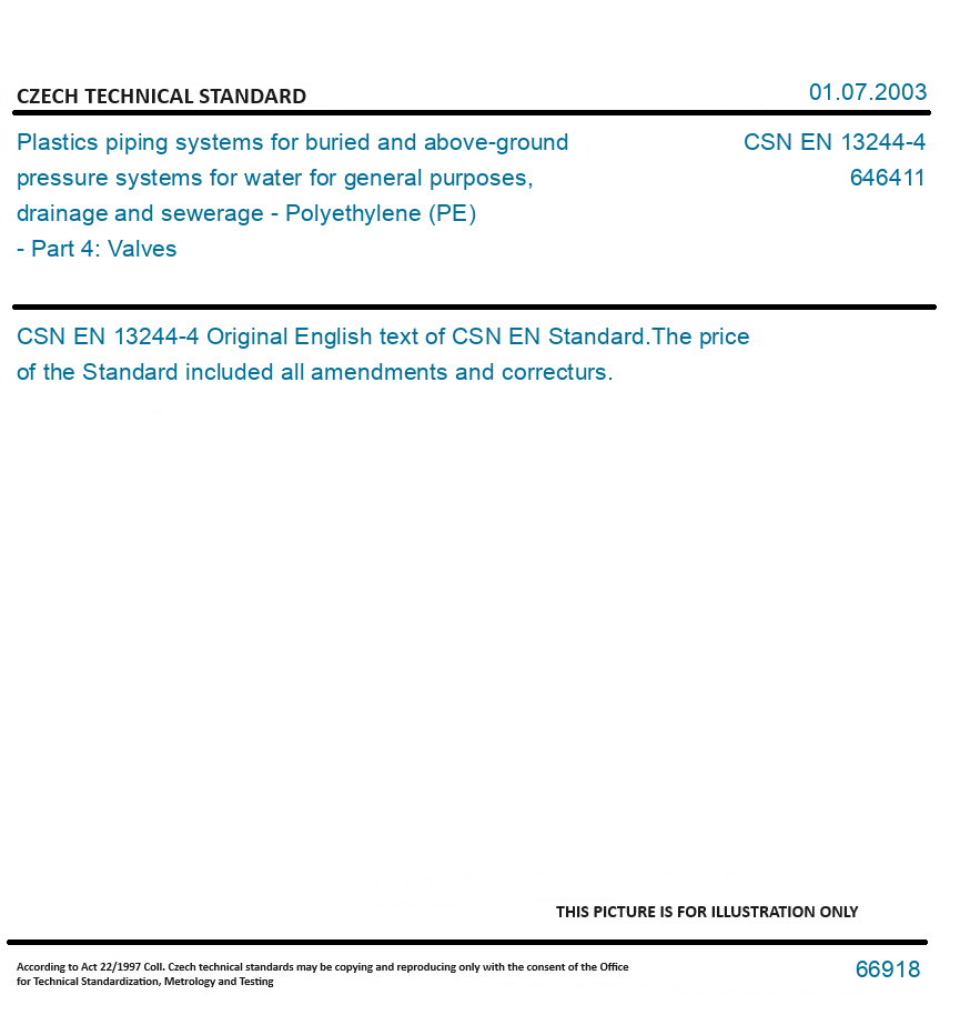CSN EN 13244-4 - Plastics piping systems for buried and above-ground ...