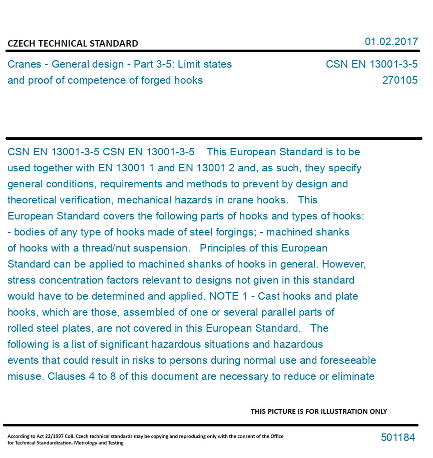 CSN EN 13001-3-5 - Cranes - General design - Part 3-5: Limit states and ...