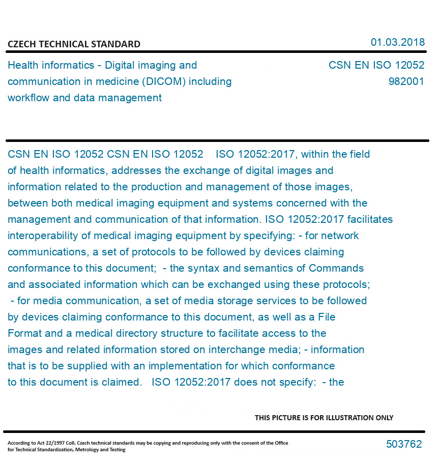 CSN EN ISO 12052 - Health informatics - Digital imaging and ...