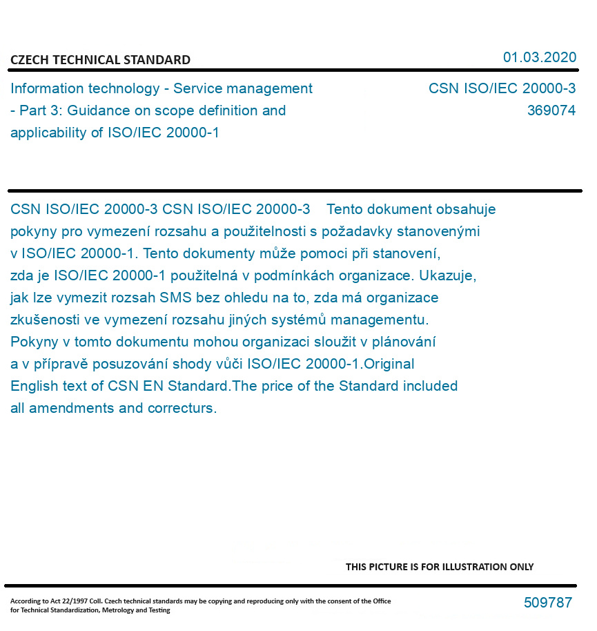 CSN ISO/IEC 20000-3 - Information technology - Service management ...