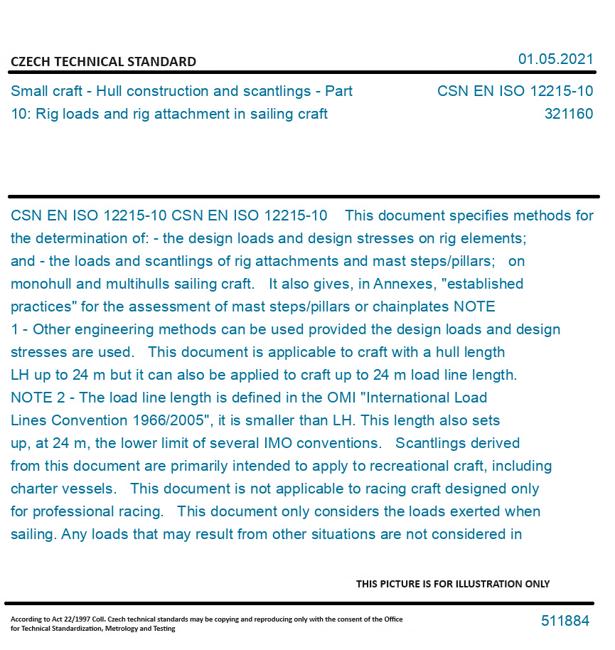 CSN EN ISO 12215-10 - Small craft - Hull construction and scantlings ...
