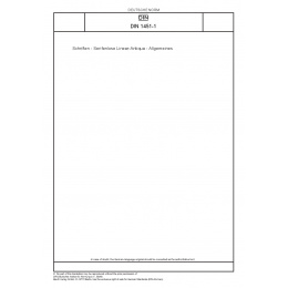 DIN 1451-1 - European Standards