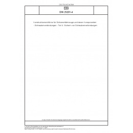 DIN 25201-4 - European Standards