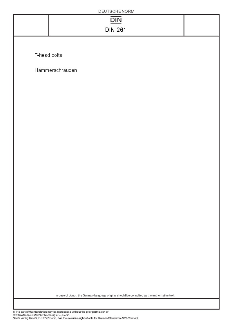 DIN 261 - European Standards