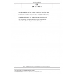 DIN EN 10163-1 - European Standards
