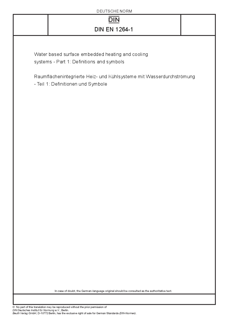 DIN EN 1264-1 - European Standards