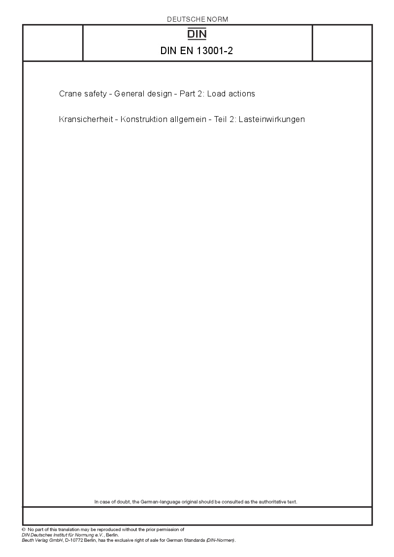 DIN EN 13001-2 - European Standards