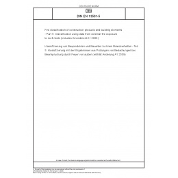 DIN EN 13501-5 - European Standards