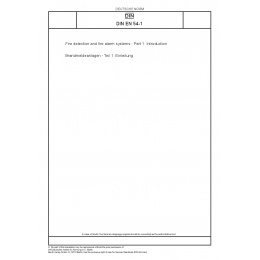 DIN EN 54-1 - European Standards