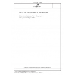 DIN EN 71-1 - European Standards