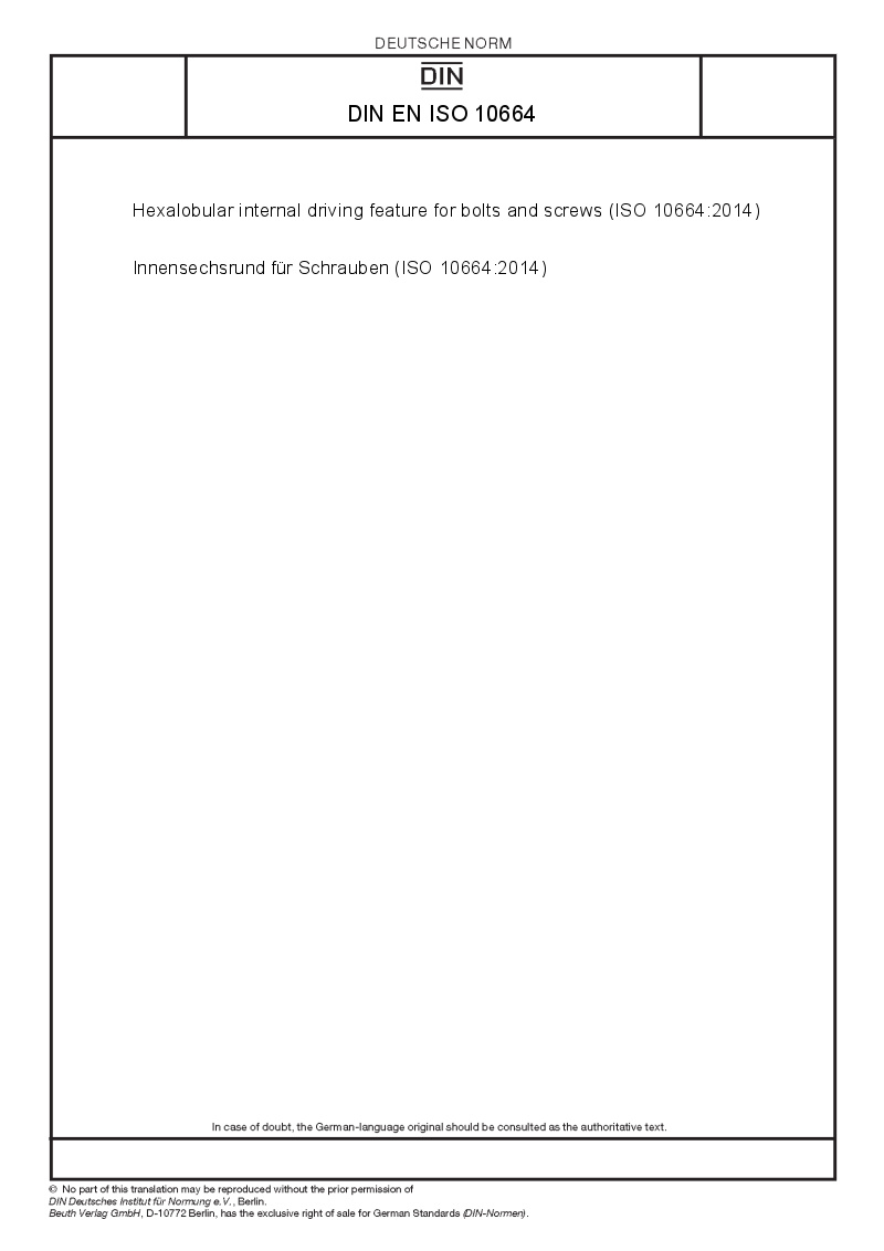 DIN EN ISO 10664 - European Standards