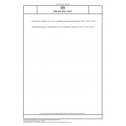 DIN EN ISO 11611 - European Standards