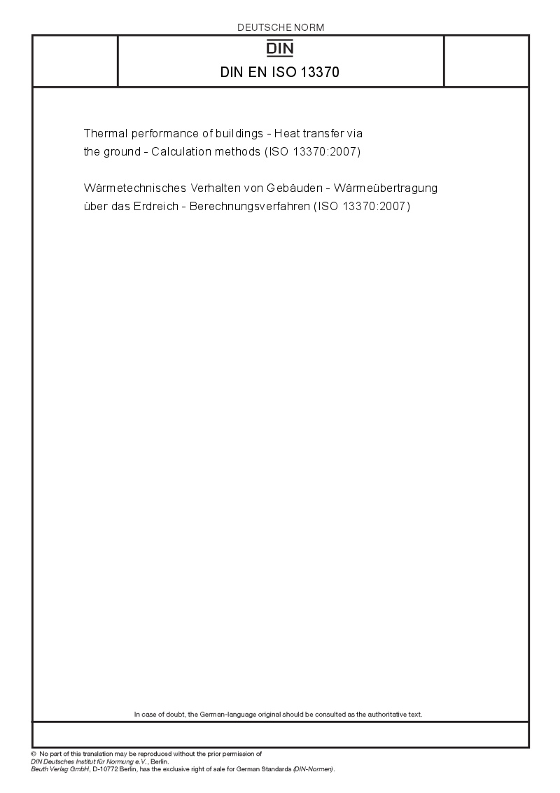 DIN EN ISO 13370 - European Standards