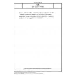 DIN EN ISO 20023 - European Standards