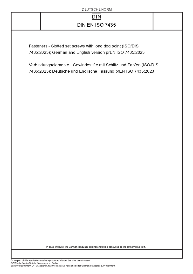 DIN EN ISO 7435 - European Standards