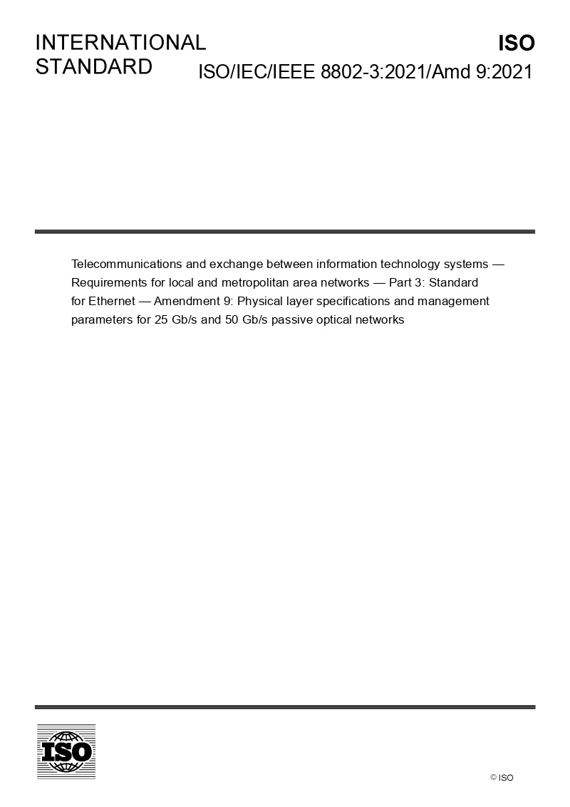 ISO/IEC/IEEE 8802-3:2021/Amd 9:2021