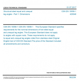 CSN EN 10056-1 - Structural steel equal and unequal leg angles - Part 1 ...
