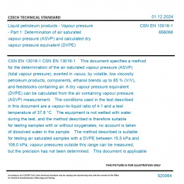 CSN EN 13016-1 - Liquid petroleum products - Vapour pressure - Part 1 ...