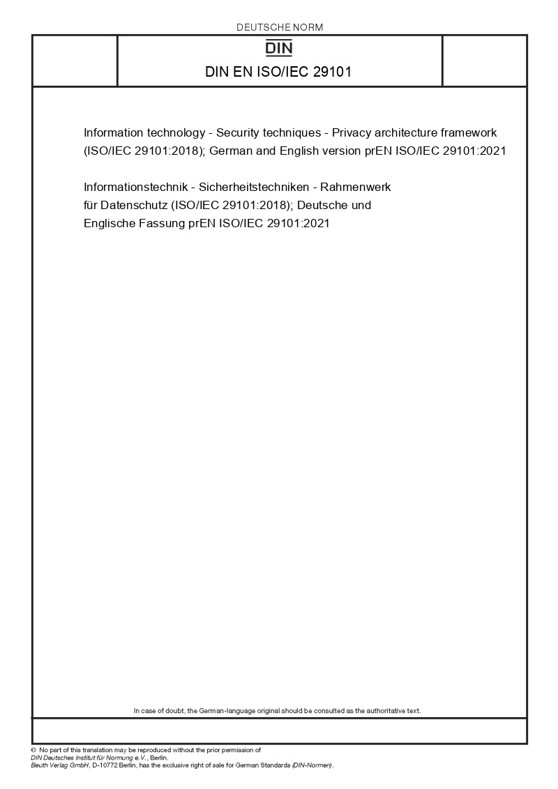 DIN EN ISO/IEC 29101