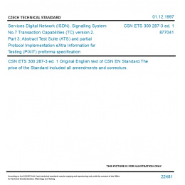 CSN ETS 300 287-3 ed. 1 - Services Digital Network (ISDN). Signalling ...