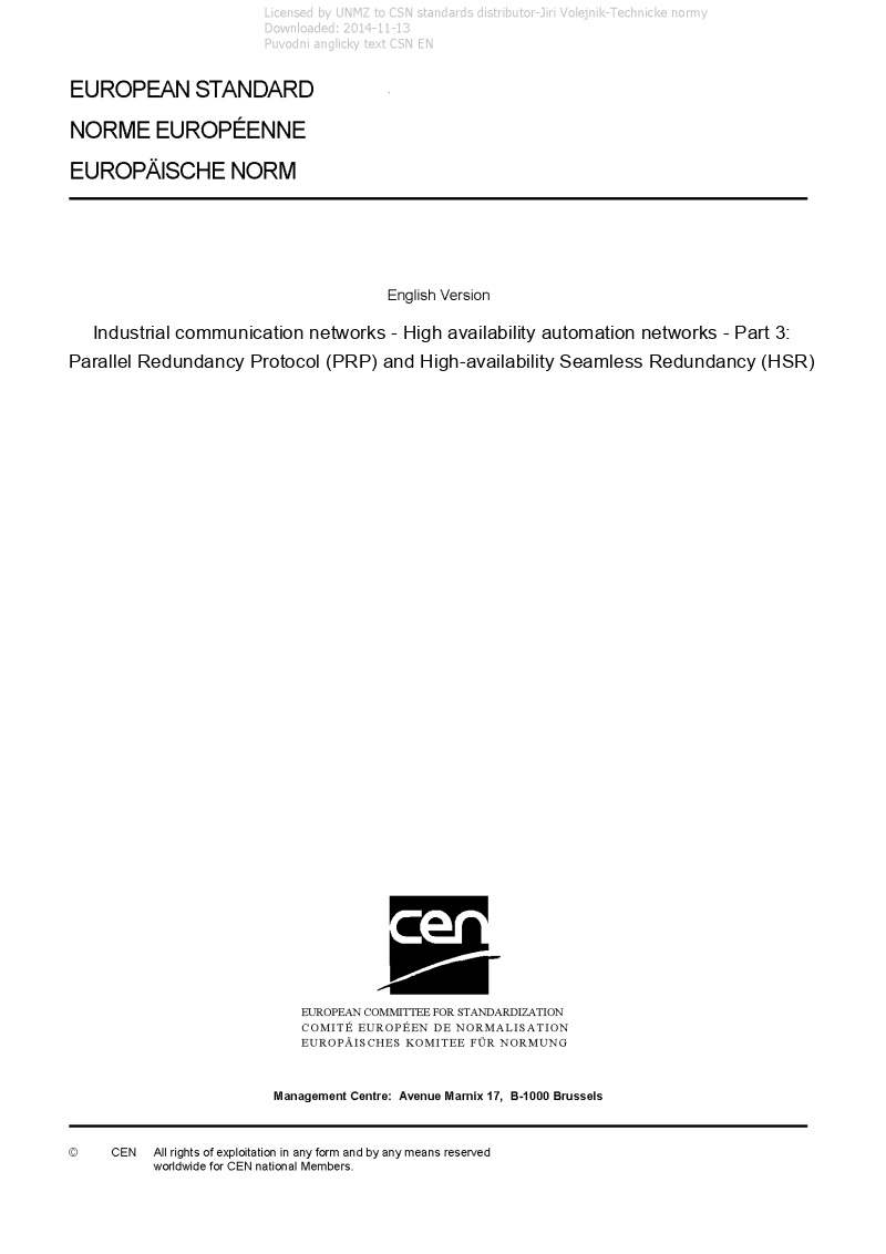 EN IEC 62439-3 ed. 3