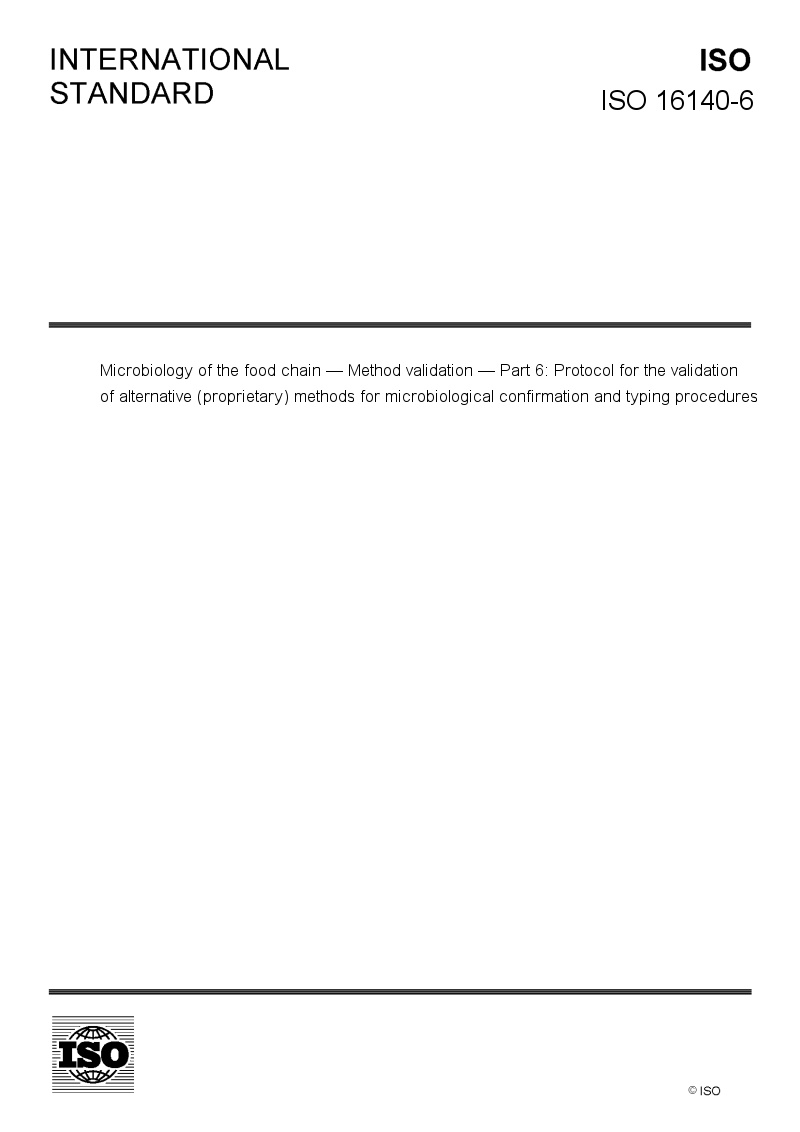 ISO 16140-6:2019 ISO 16140-6:2019