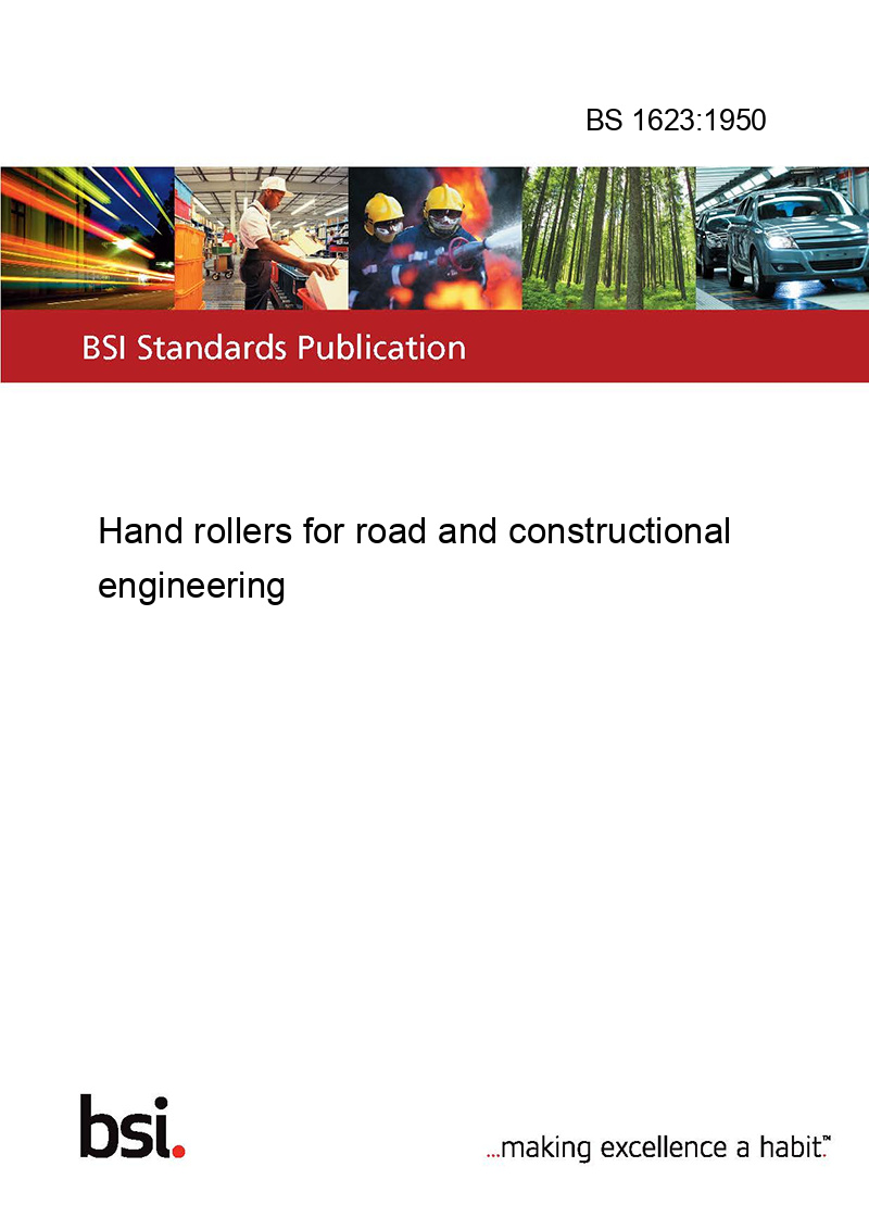 BS 1623:1950 Hand rollers for road and constructional engineering
