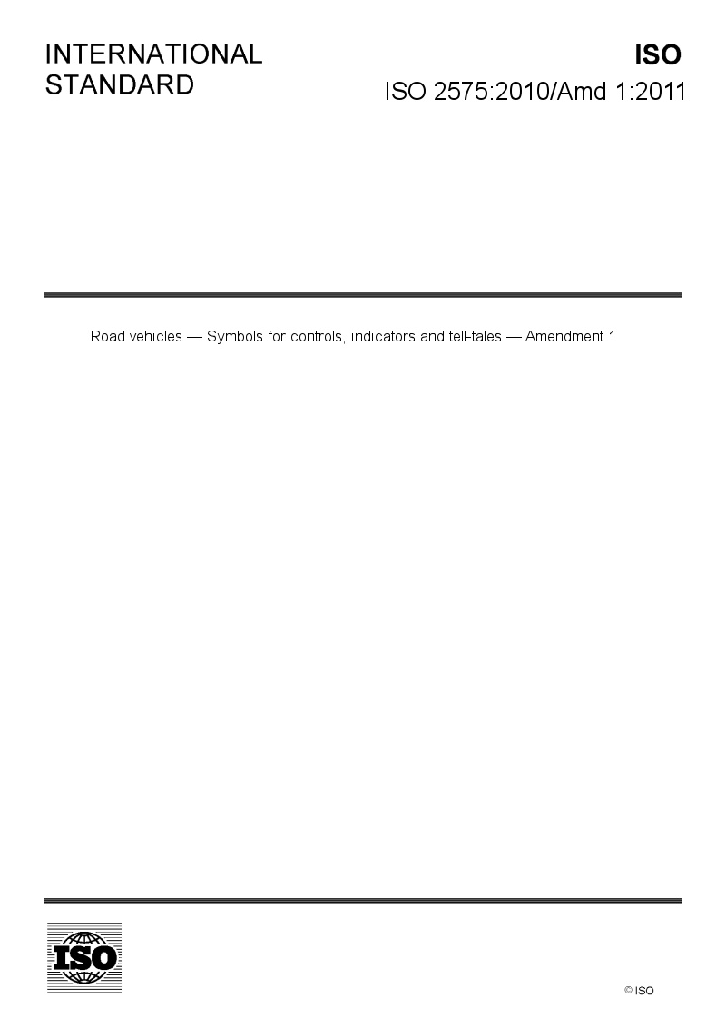 ISO 2575:2010/Amd 1:2011