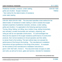 CSN EN 1628 - Pedestrian doorsets, windows, curtain walling, grilles ...