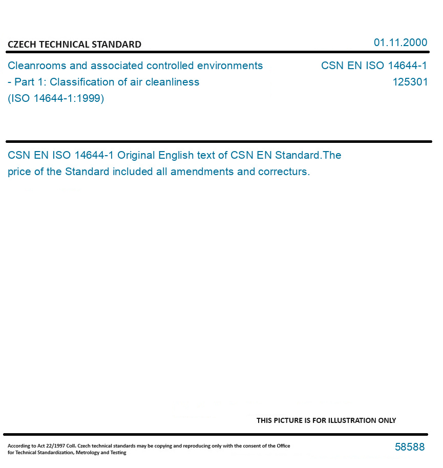 CSN EN ISO 14644-1 - Cleanrooms and associated controlled environments ...