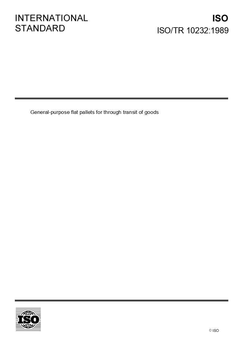 ISO/TR 10232:1989 ISO/TR 10232:1989