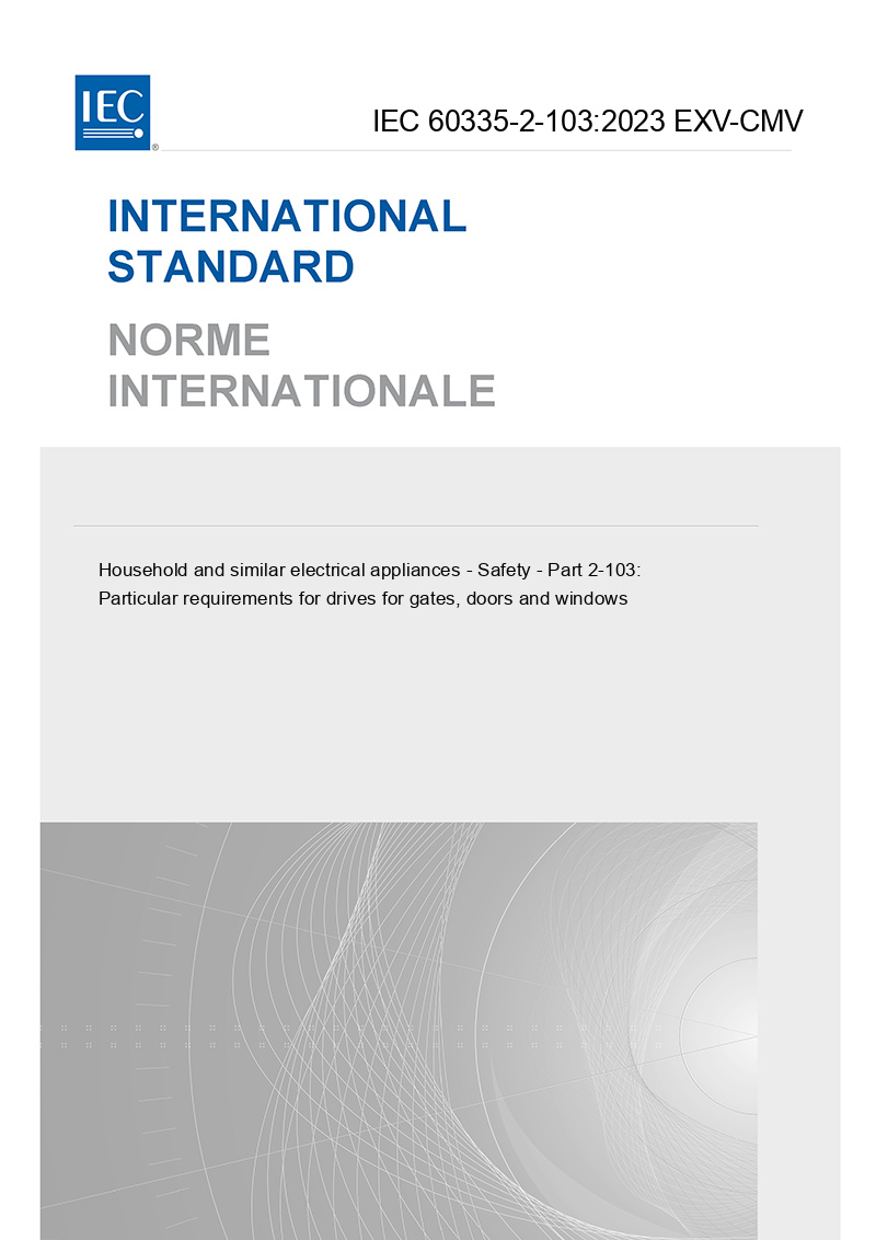 IEC 60335-2-103:2023 EXV-CMV