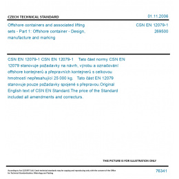 CSN EN 12079-1 - Offshore containers and associated lifting sets - Part ...