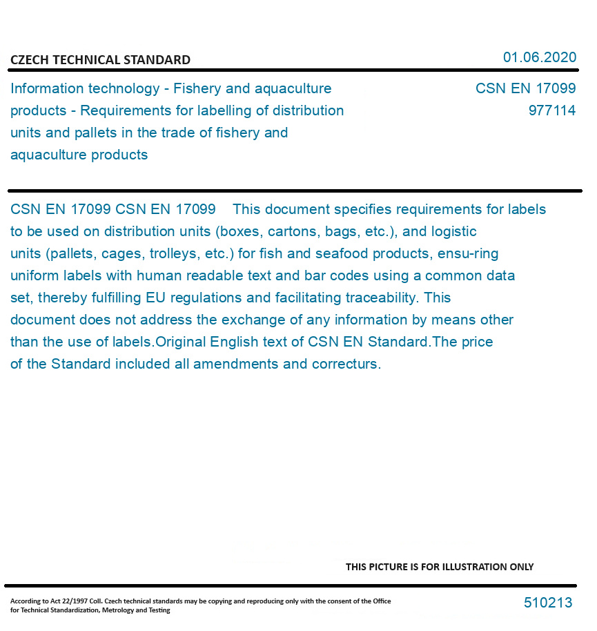 CSN EN 17099 - Information technology - Fishery and aquaculture ...