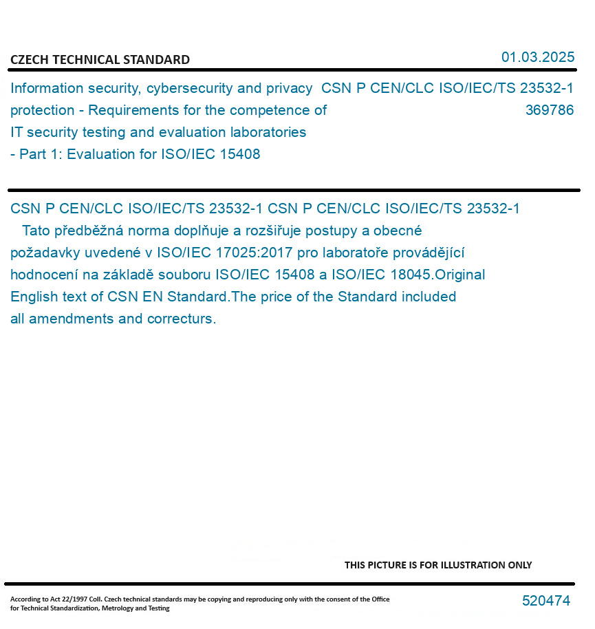 CSN P CEN/CLC ISO/IEC/TS 23532-1 - Information security, cybersecurity ...