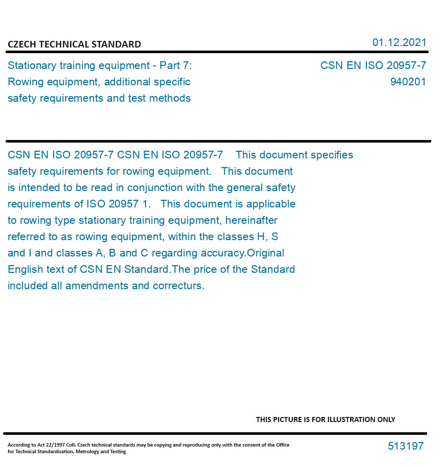 CSN EN ISO 20957-7 - Stationary training equipment - Part 7: Rowing ...